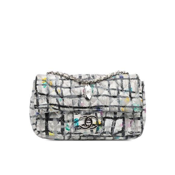 CHANEL | Bags | Pre Loved Chanel Mini Rectangular Calfskin Hand Painted ...